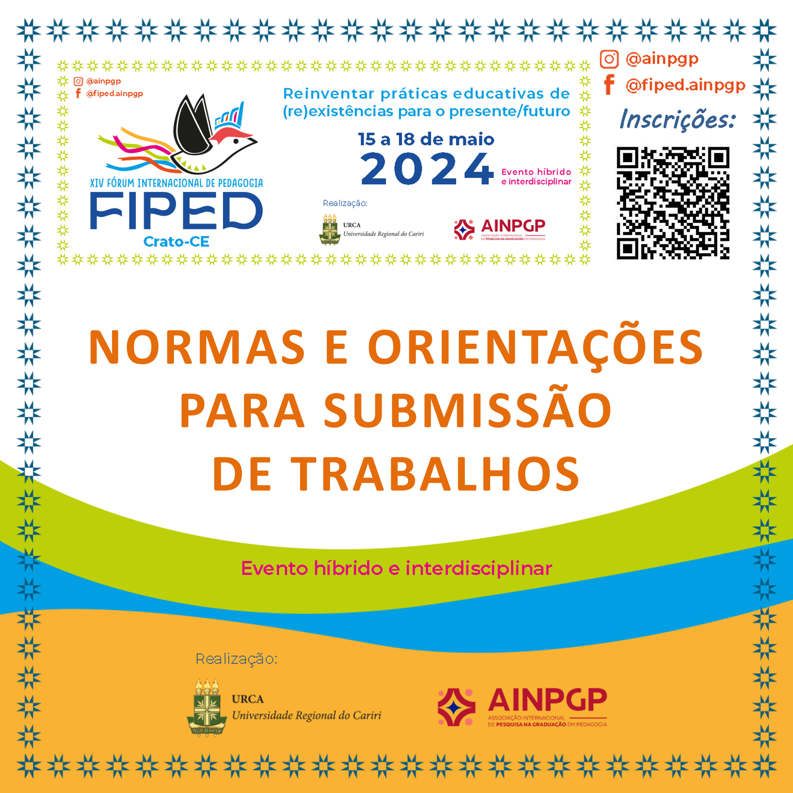 XIV FÓRUM INTERNACIONAL DE PEDAGOGIA – XIV FIPED – AINPGP